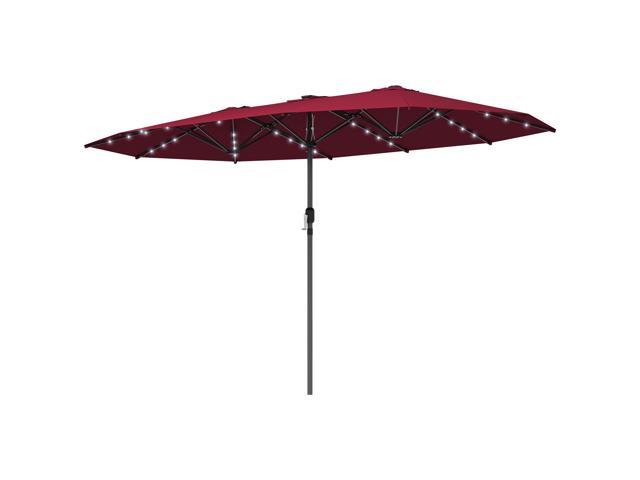 Click here for Aosom Garden Parasol  Double-Sided Sun Umbrella wi... prices