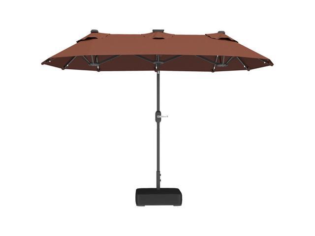 Click here for Aosom Double-sided Outdoor Patio Umbrella with Sol... prices