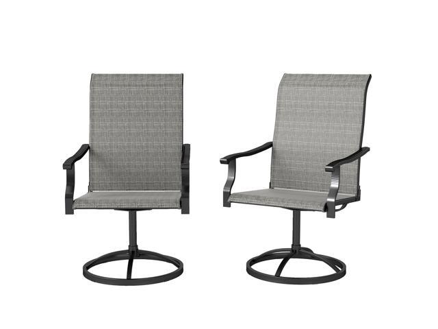 Click here for Aosom Patio Swivel Chairs Set of 2  High Back Pati... prices