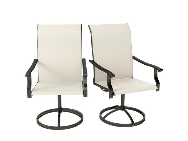Click here for Aosom Patio Swivel Chairs Set of 2  High Back Pati... prices