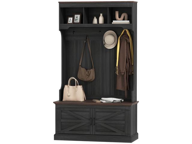 Click here for Aosom 3-in-1 Hall Tree with Shoe Storage  Coat Rac... prices