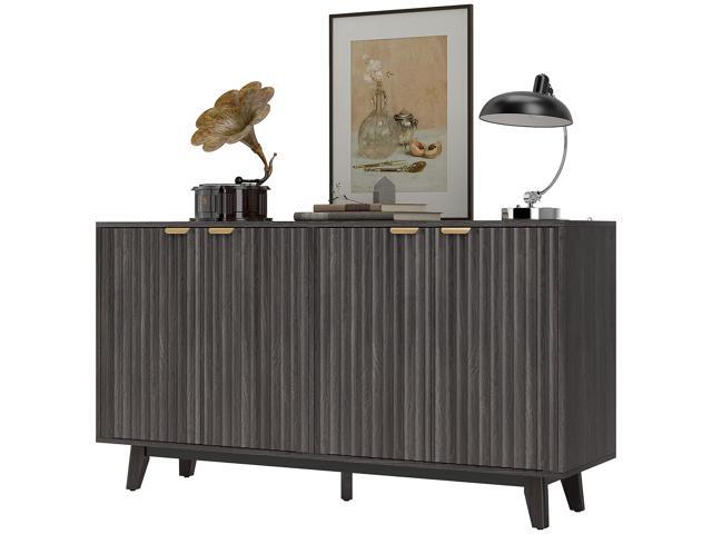 Click here for Aosom Fluted Sideboard Buffet Cabinet  55 Coffee B... prices