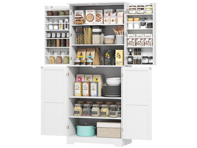Click here for Aosom Farmhouse Kitchen Pantry  72 Tall Pantry Cab... prices