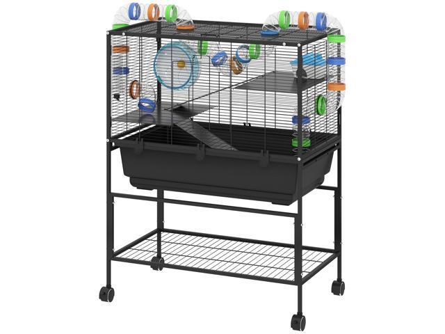 Click here for Aosom 3 Tier Hamster Cage  Rolling Rat Cage with D... prices