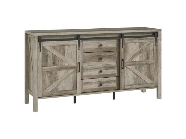 Click here for Aosom 59 Buffet Cabinet  Farmhouse Sideboard with... prices