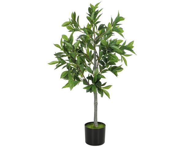 Click here for Aosom Potted Fake Plant  Lifelike Laurel Artificia... prices