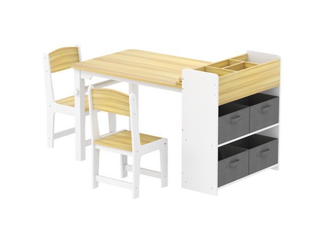 Click here for AosomQaba Kids Desk and Chair Set with Paper Roll... prices