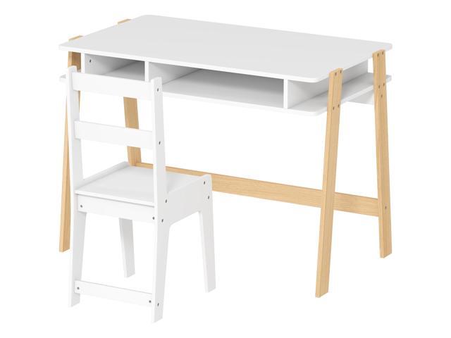 Click here for AosomQaba Kids Desk and Chair Set with Storage for... prices