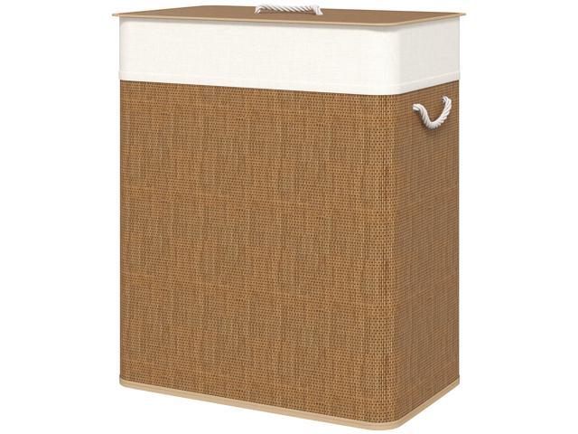 Click here for Aosom Double Laundry Basket with Lid  26.4 Gallon... prices