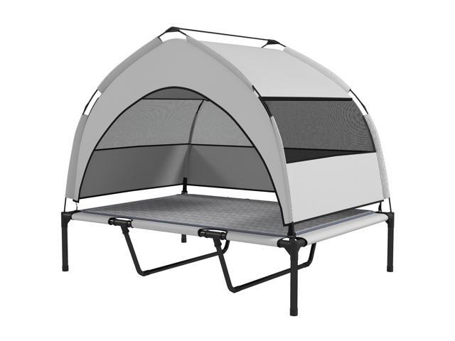 Click here for Aosom Elevated Dog Bed with Removable Canopy  Port... prices