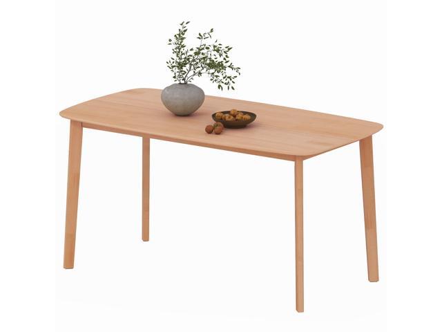 Click here for Aosom Pine Wood Dining Table for 6  59 Rustic Rect... prices