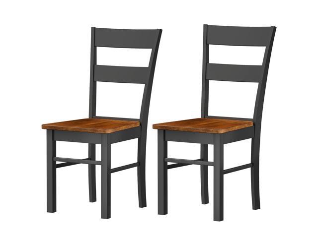Click here for Aosom Farmhouse Dining Table Chairs  Set of 2 Rubb... prices