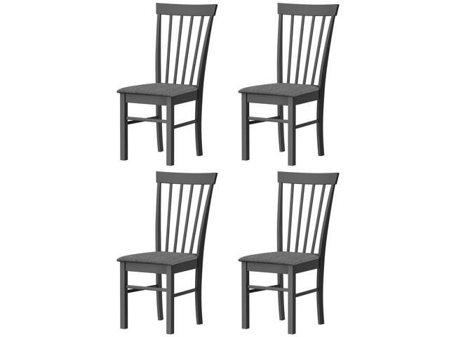 Click here for Aosom Wooden Dining Chairs Set of 4  Farmhouse Uph... prices