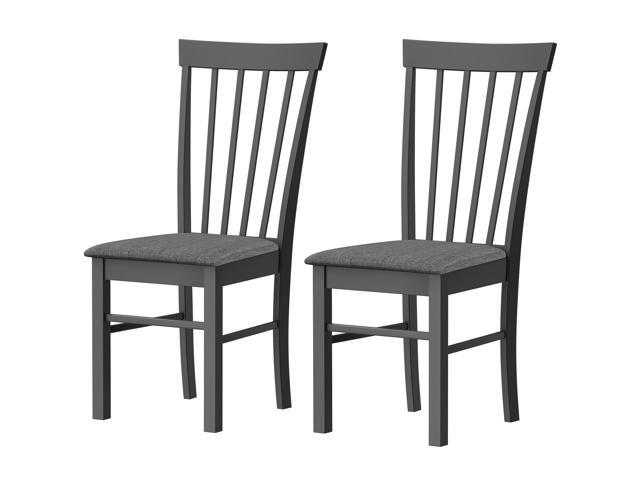 Click here for Aosom Wooden Dining Chairs Set of 2  Farmhouse Uph... prices