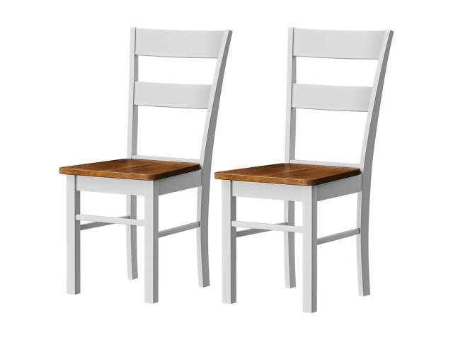 Click here for Aosom Farmhouse Dining Table Chairs  Set of 2 Rubb... prices