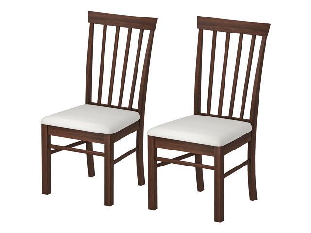 Click here for Aosom Wooden Dining Chairs Set of 2  Farmhouse Uph... prices