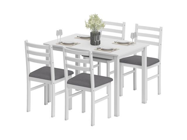 Click here for Aosom 5-Piece Small Kitchen Table Set for 4  Farmh... prices
