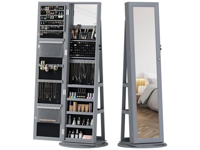 Click here for Aosom 360Â° Swivel Jewelry Armoire  Lockable Jewel... prices