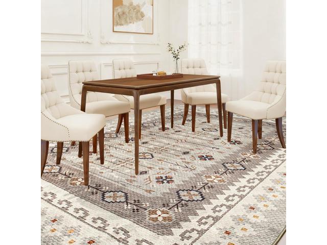 Click here for Aosom Machine Washable Area Rug 8x10  Non-Slip Boh... prices