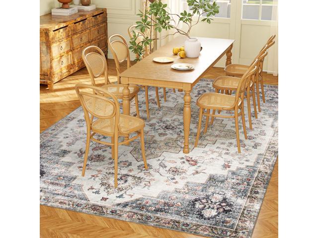 Click here for Aosom 8x10 Area Rug  Vintage Machine Washable Rug... prices