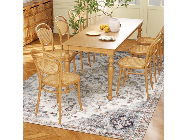 Click here for Aosom 4x6 Area Rug  Vintage Machine Washable Rug... prices