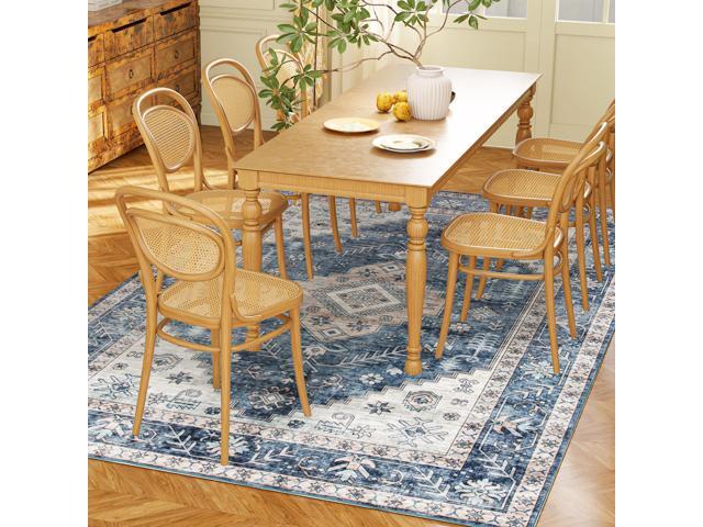 Click here for Aosom 4x6 Area Rug  Vintage Washable Rug  Non-Slip... prices