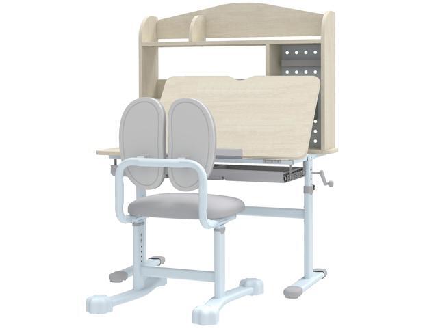 Click here for AosomQaba Kids Study Desk and Chair Set with Adjus... prices