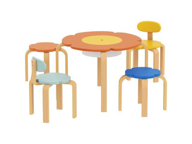 Click here for AosomQaba 5 Piece Kids Table and Chairs Set  Toddl... prices