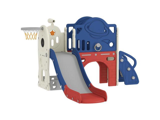 Click here for AosomQaba 8-in-1 Toddler Slide Set with Basketball... prices