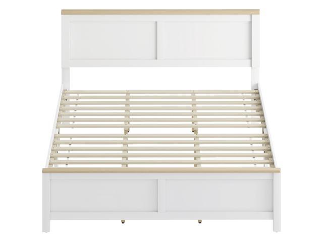 Click here for Aosom Queen Bed Frame with Headboard  Modern Platf... prices