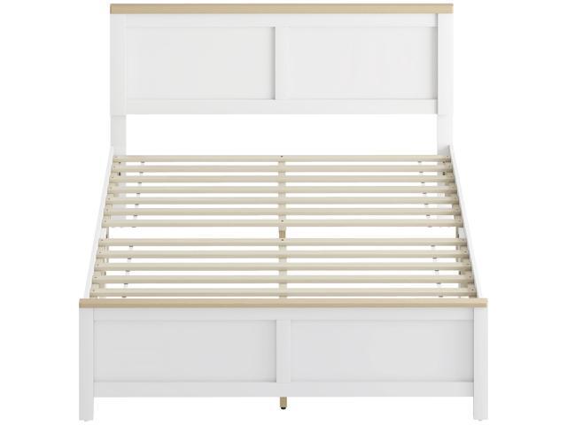 Click here for Aosom Full Bed Frame with Headboard  Modern Platfo... prices