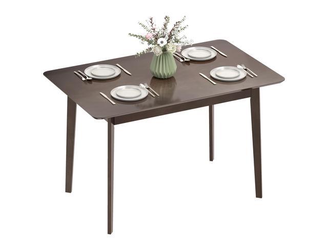 Click here for Aosom 47.2 Rectangle Dining Table for 4  Mid-Centu... prices