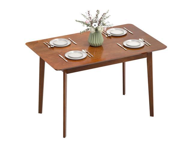 Click here for Aosom 47.2 Rectangle Dining Table for 4  Mid-Centu... prices