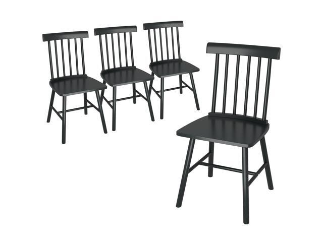 Click here for Aosom Dining Chairs Set of 4  Farmhouse Wood Kitch... prices