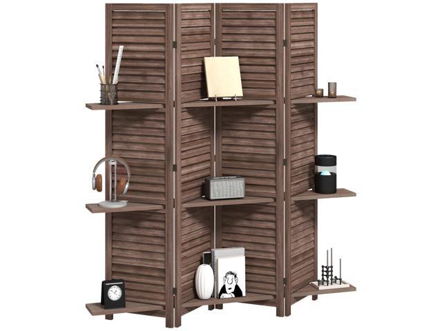 Click here for Aosom 4 Panel 67 Tall Wood Privacy Screen Room Div... prices