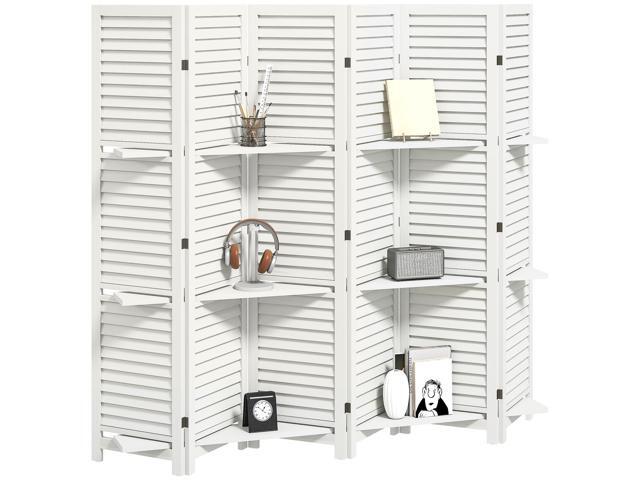 Click here for Aosom 6 Panel 67 Tall Wood Privacy Screen Room Div... prices