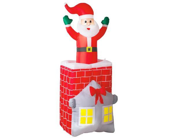 Click here for Aosom 7FT Christmas Inflatable Santa in Chimney Up... prices
