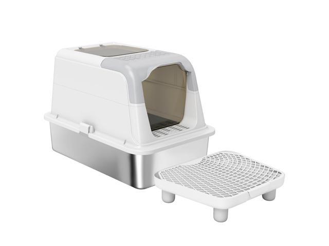 Click here for Aosom Extra Large Stainless Steel Litter Box  Encl... prices