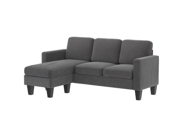 Click here for Aosom Sectional Sofa  L Shaped Couch  with Reversi... prices