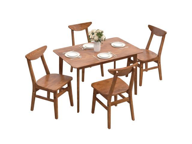 Click here for Aosom 5-Piece Solid Wood Dining Room Set for 4  Fa... prices