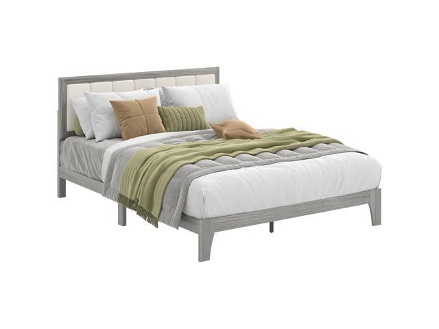 Click here for Aosom Queen Bed Frame with Headboard Queen Platfor... prices