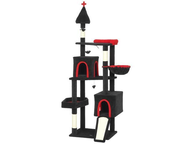 Click here for Aosom 78 Gothic Cat Tree  Cat Tower with Coffin Be... prices