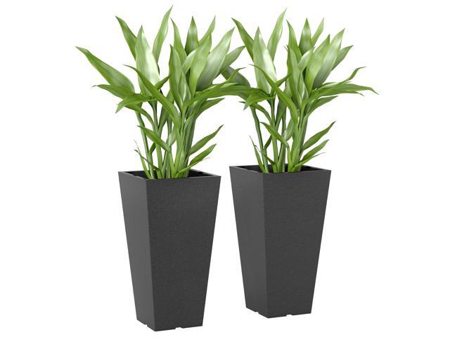 Click here for Aosom 23 Inch Tall Planters for Outdoor Plants  Se... prices