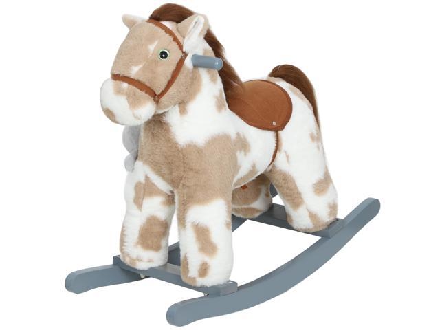Click here for AosomQaba Rocking Horse  Kids Plush Horse Rocker w... prices