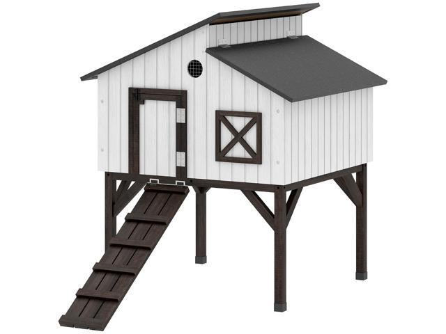 Click here for Aosom Chicken Coop Hen House with Nesting Box  Ele... prices