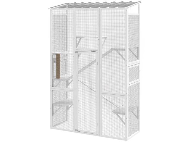 Click here for Aosom Outdoor Catio Cat Enclosure  Large Wooden Ca... prices