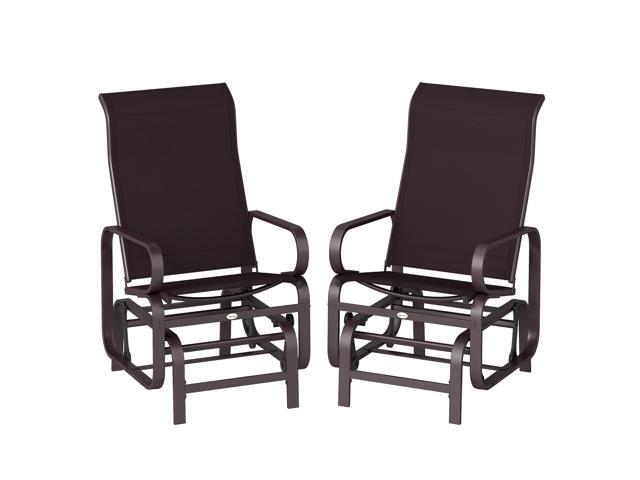 Click here for Aosom Gliding Lounger Chair Set of 2  Single Rocke... prices