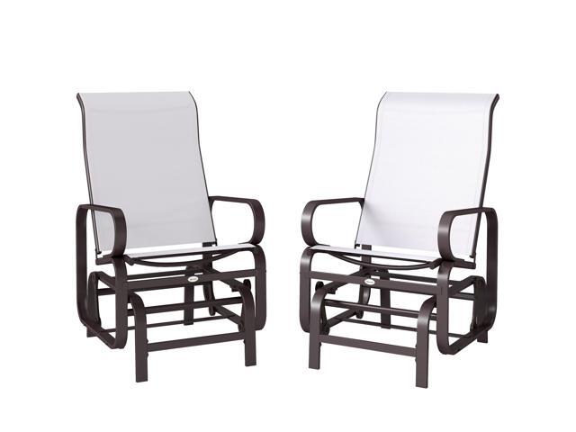 Click here for Aosom Gliding Lounger Chair Set of 2  Single Rocke... prices