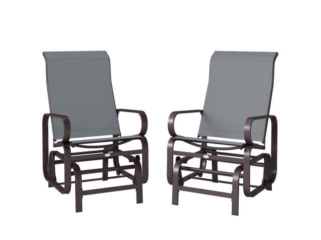Click here for Aosom Gliding Lounger Chair Set of 2  Single Rocke... prices