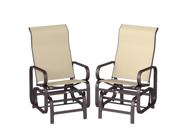 Click here for Aosom Gliding Lounger Chair Set of 2  Single Rocke... prices
